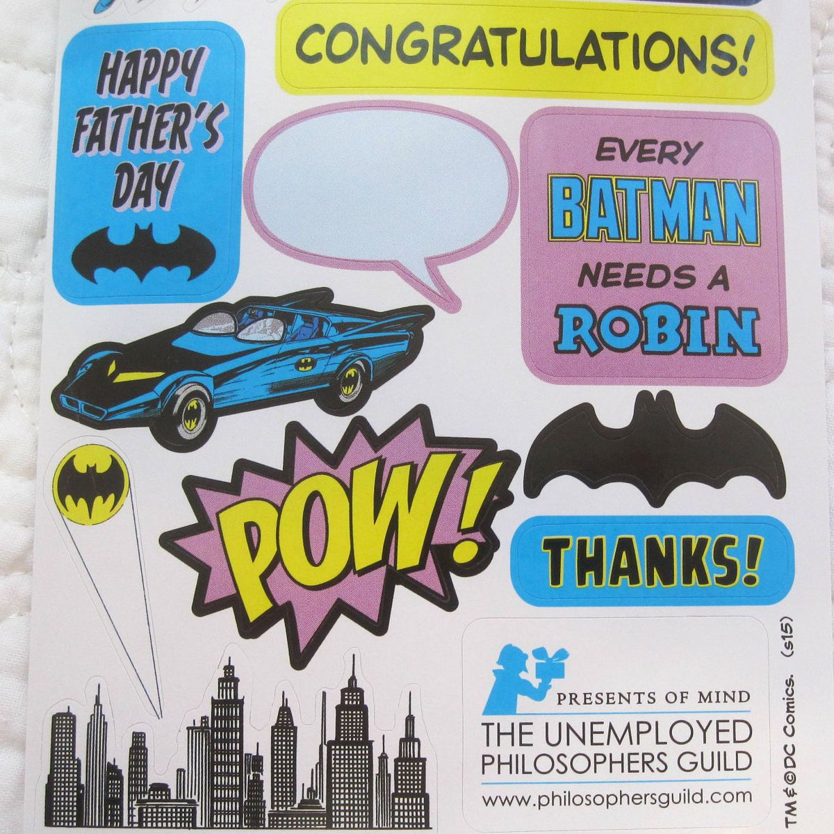 Batman "Quotable Notable" Die Cut Silhouette Greeting Card – Dragonfly ...